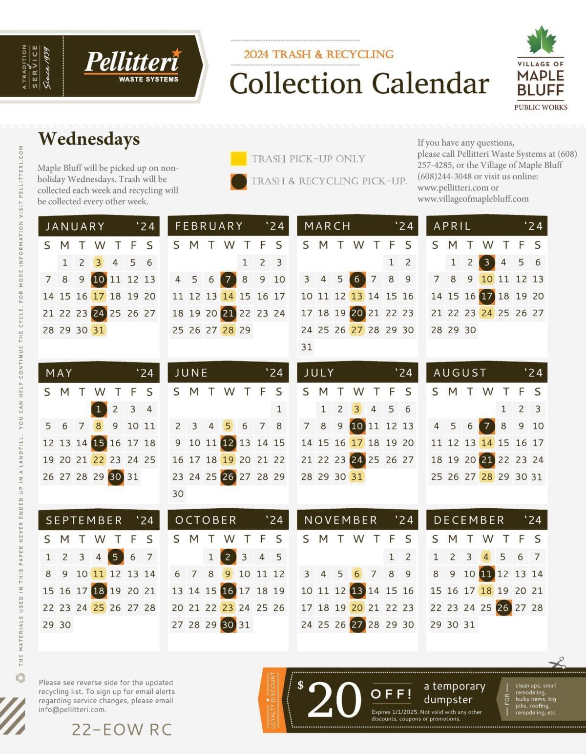 Refuse & Recycling – Village of Maple Bluff