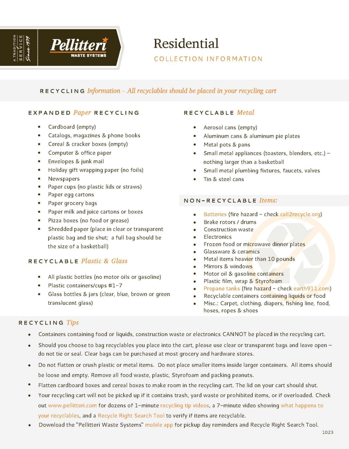 Refuse & Recycling - Village of Maple Bluff